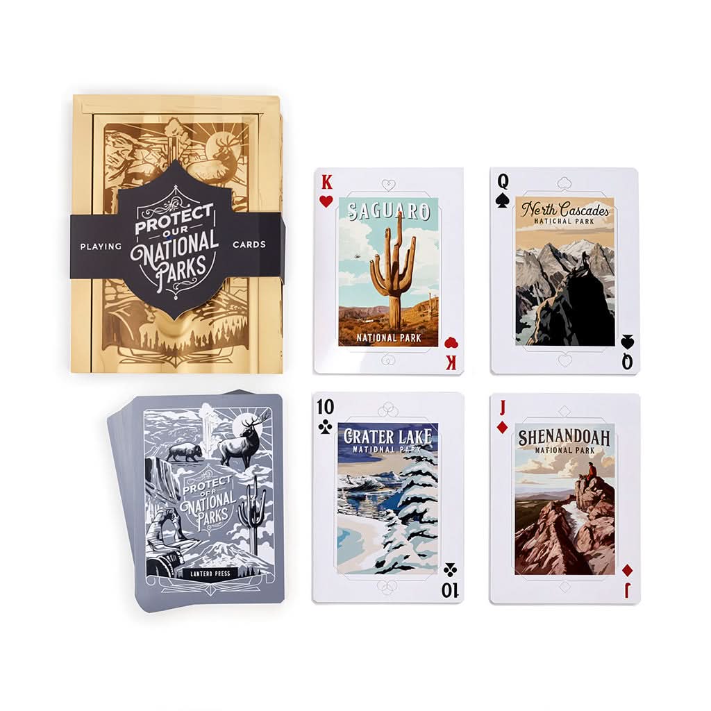 National Park Playing Cards | Rustic Collector's Box | Weatherbeard ...