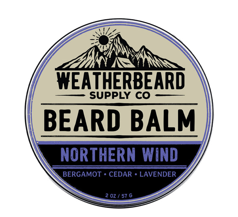 Northern Wind Beard Balm - Bergamot, Cedar, Lavender – Weatherbeard ...